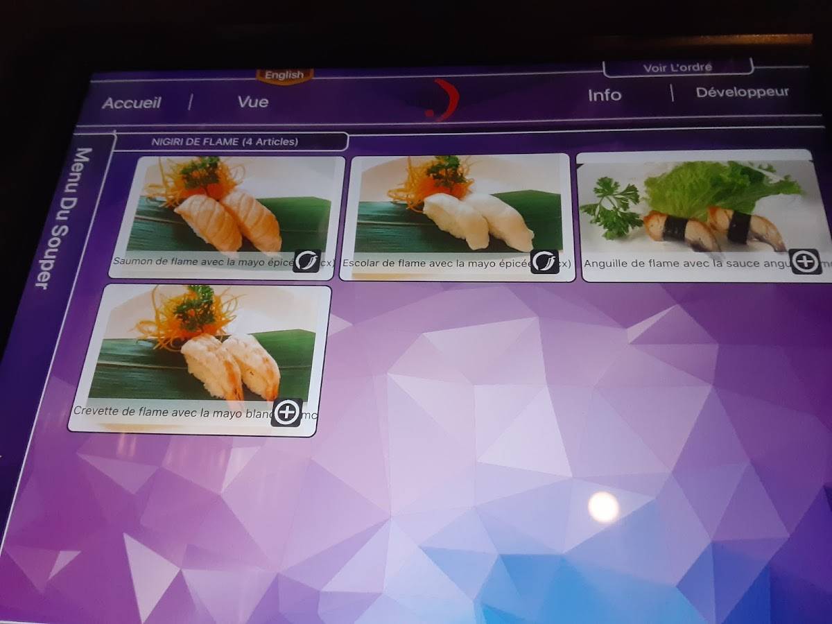 Menu au ITACHO SUSHI À VOLONTÉ restaurant, Trois-Rivières
