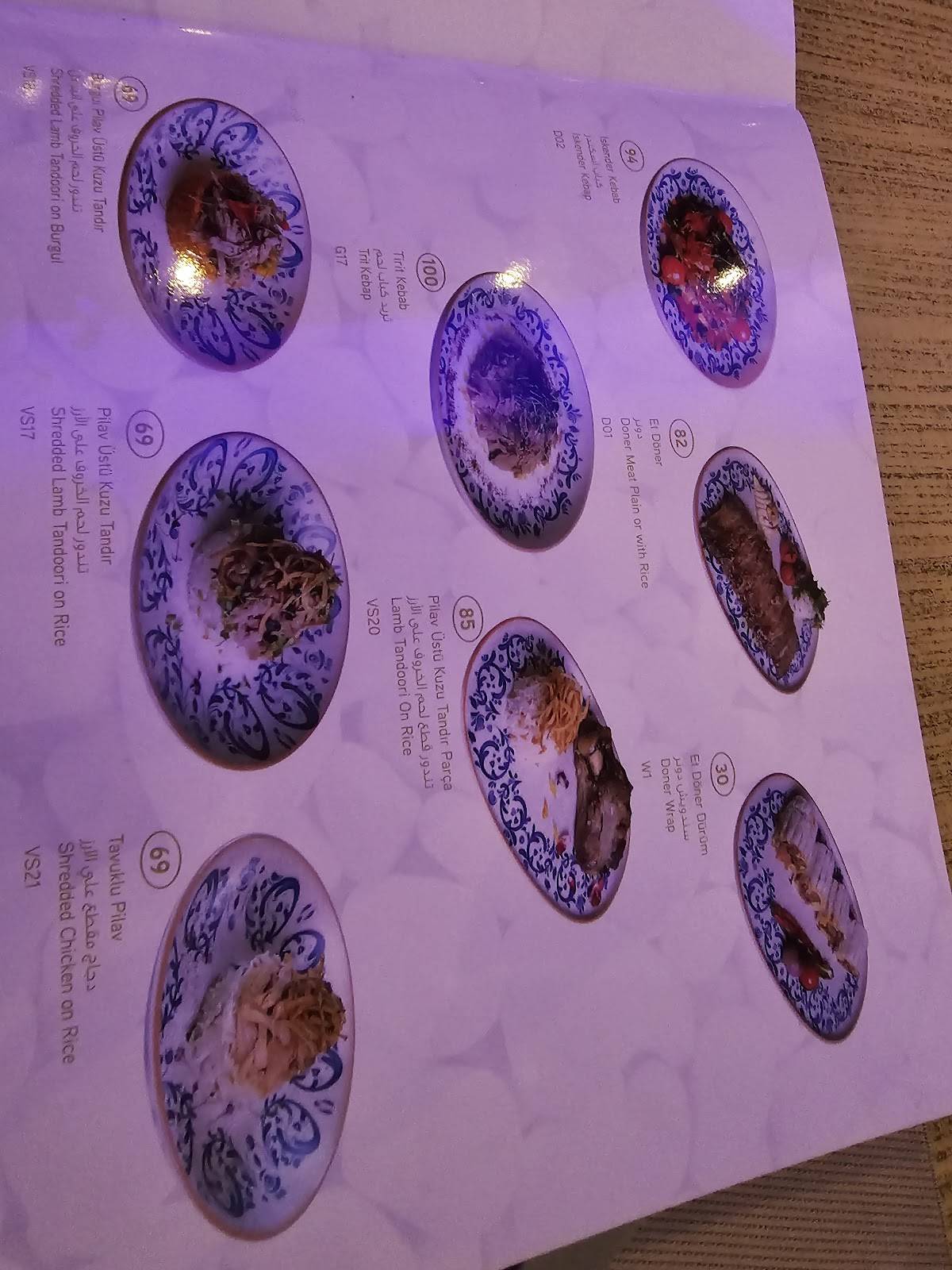 Menu at Turkish Village restaurant, Dubai, Jumeirah Beach Rd - near ...