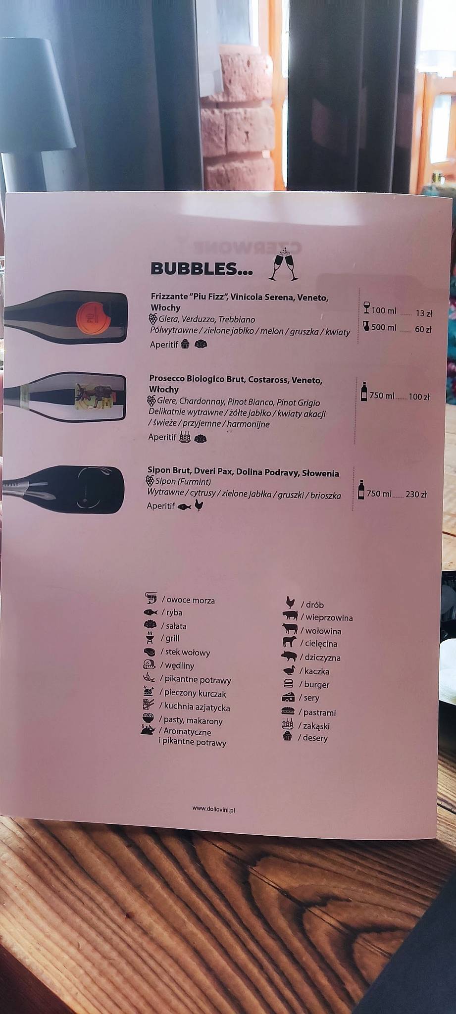 Menu at Rock&Rondel restaurant, Tychy