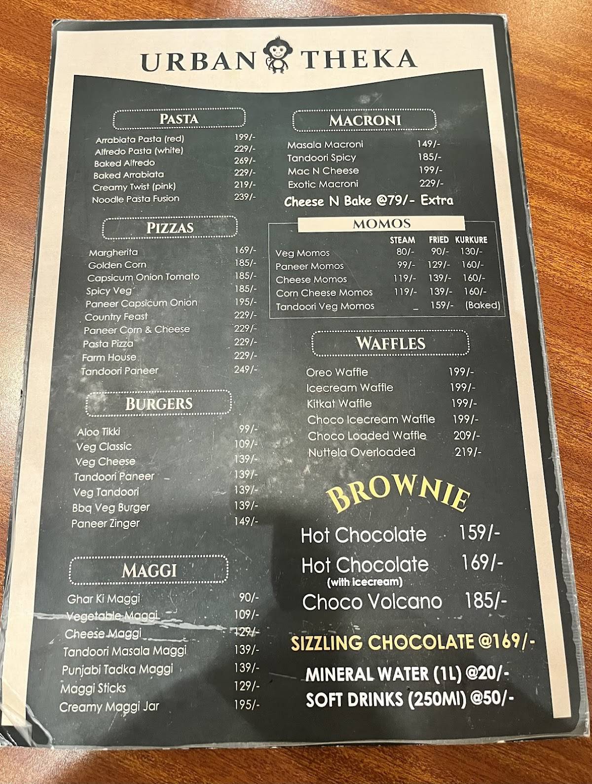 Menu at Urban Theka Cafe Cafe Best Cafe In Sonipat, Sonipat