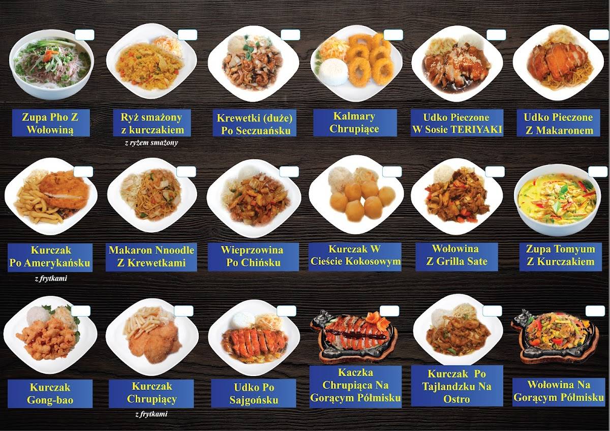 Menu at VAN-HAU restaurant, Grodzisk Mazowiecki