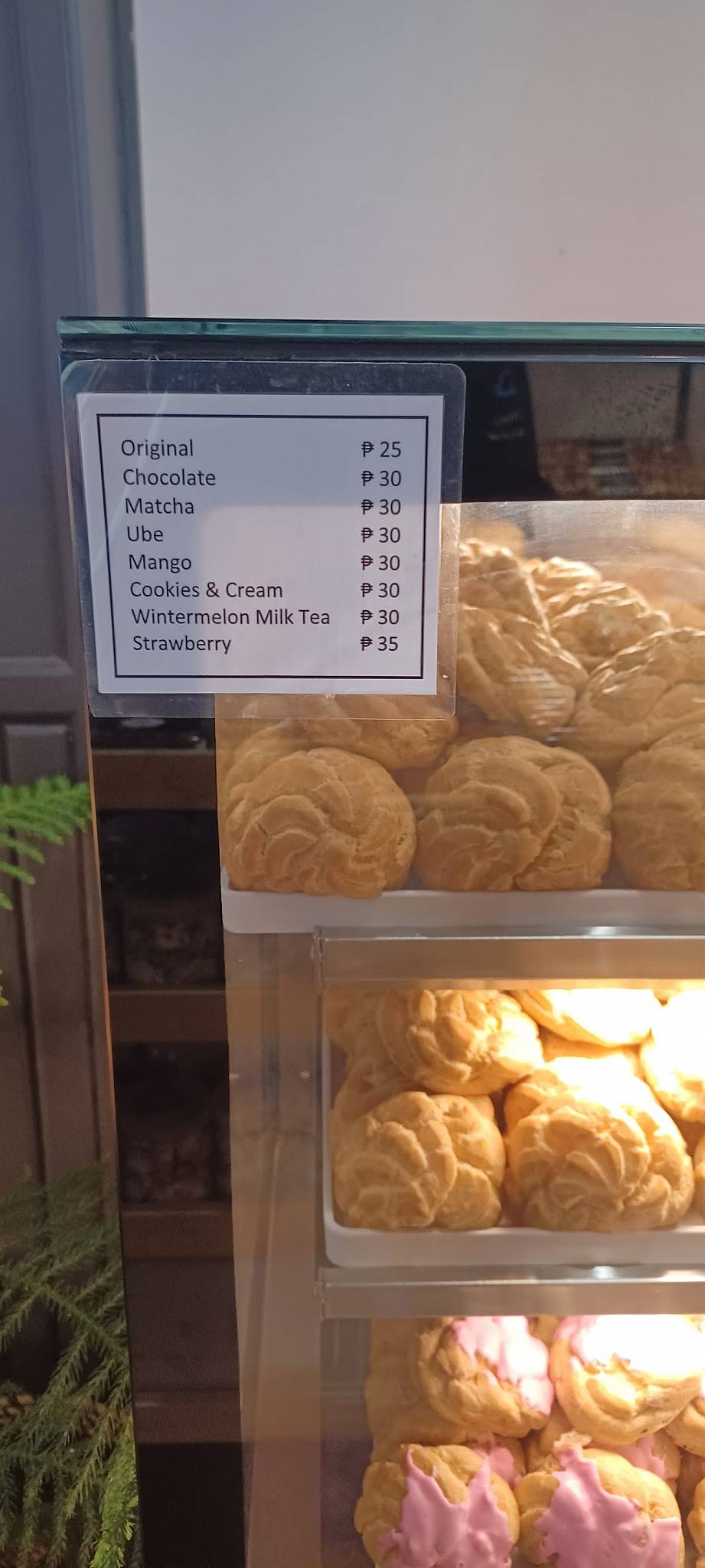 Menu at Victoria Bakery Loakan, Baguio