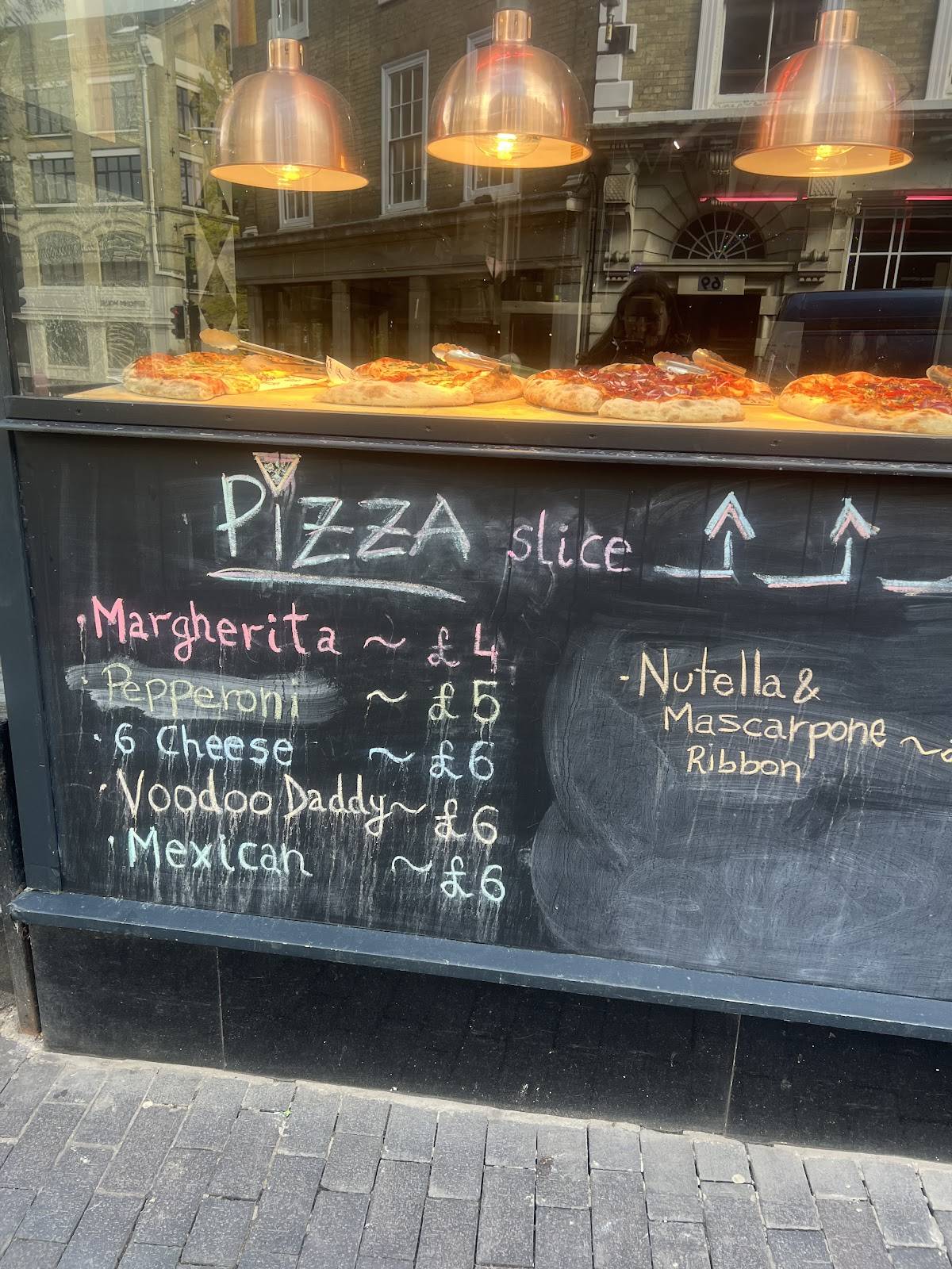 Carta del restaurante Voodoo Daddy's, Norwich