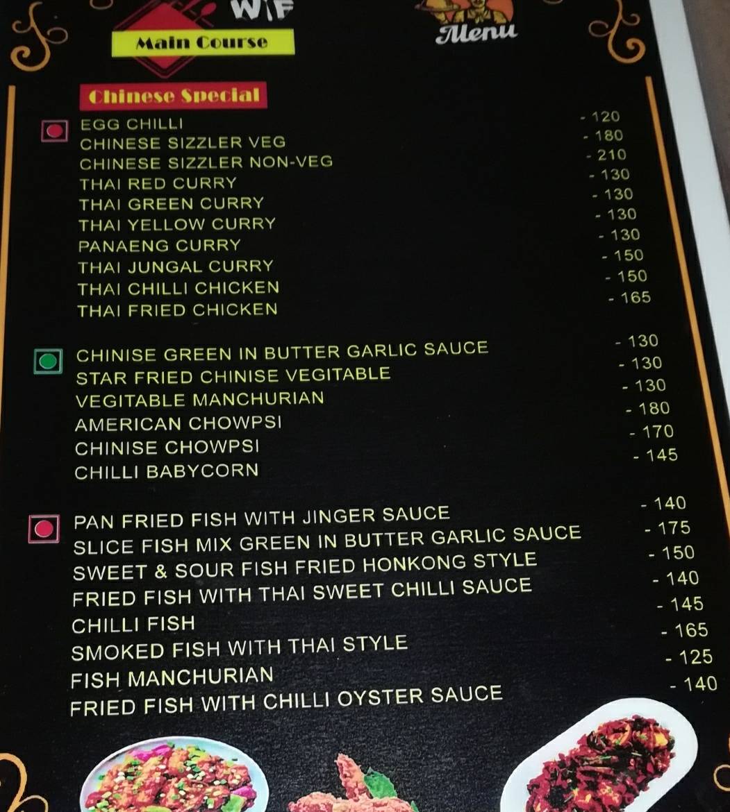 Menu at WTF Wow Tasty Food, Bhawanipatna