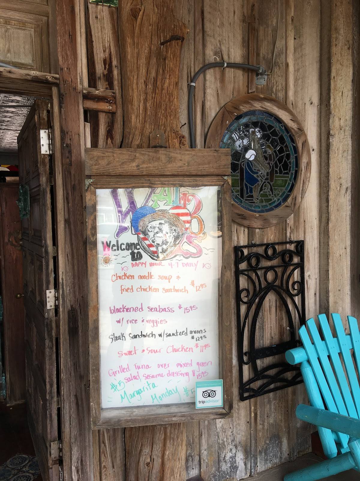 Menu at Waldo's Restaurant, Vero Beach
