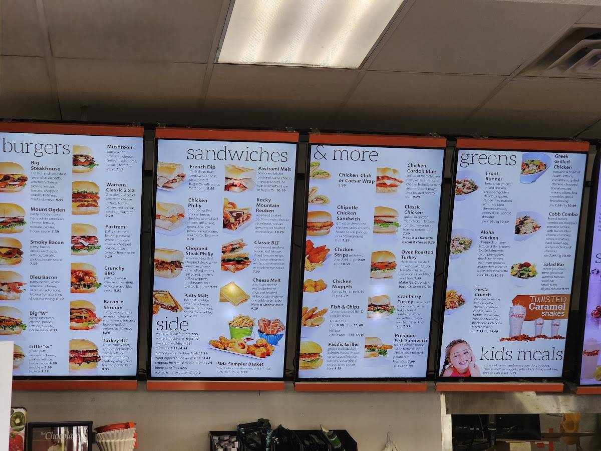 Menu at Warren's Family Restaurant Roy, Roy, S 3500 W