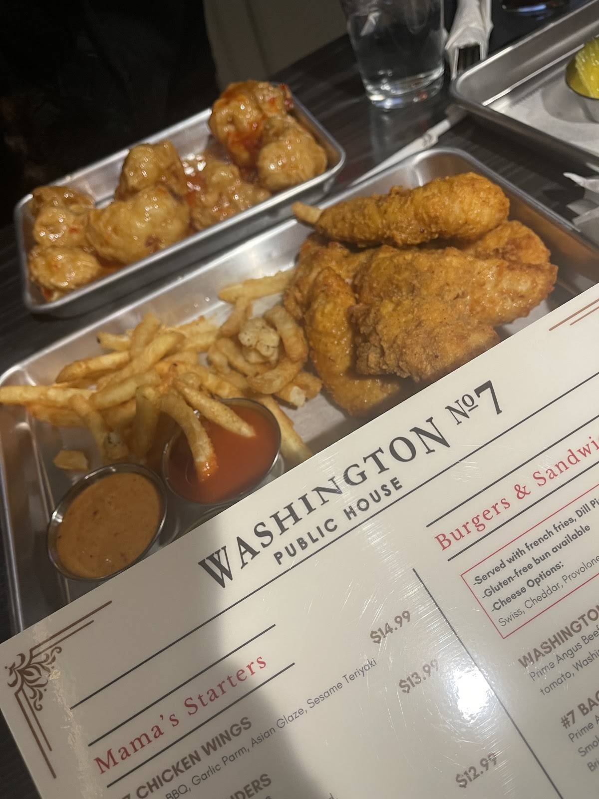 Menu at Washington No7 pub & bar, Norwood
