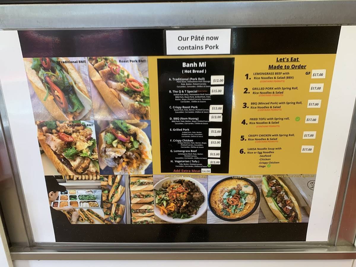 Menu at Let's Eat Lunch Bar and Cafe, West Perth