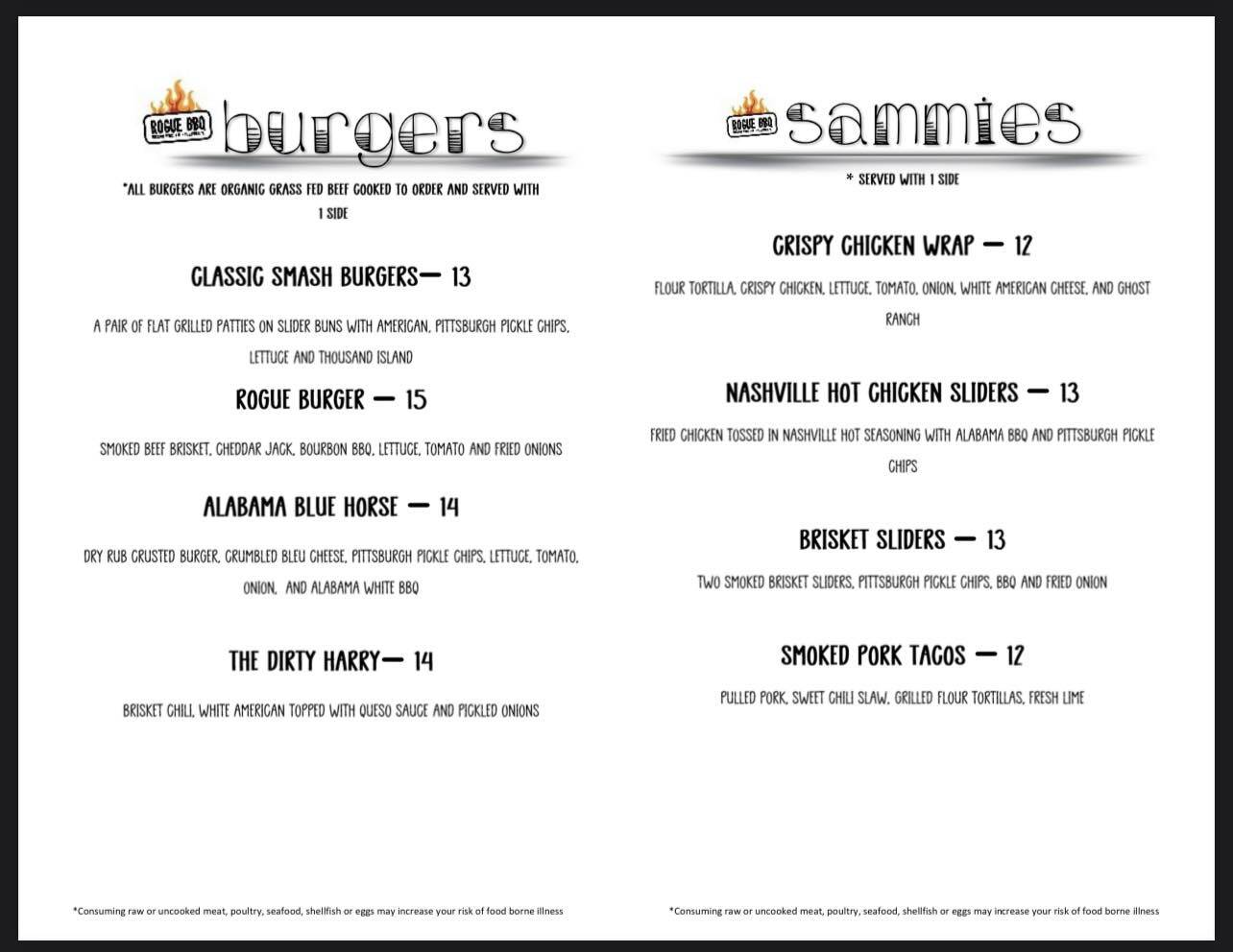 Menu at Westwood pub & bar, West Mifflin