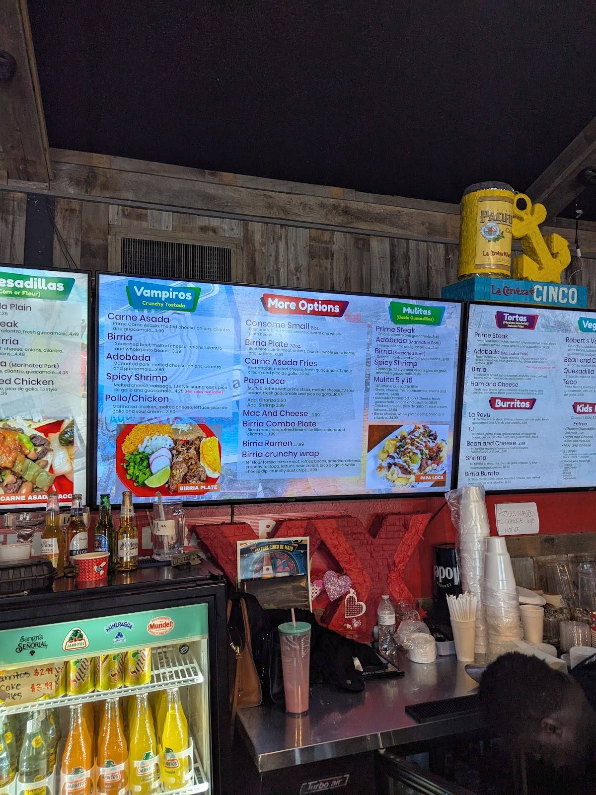 Menu at Tacos tj 664 restaurant, Wichita, N West St