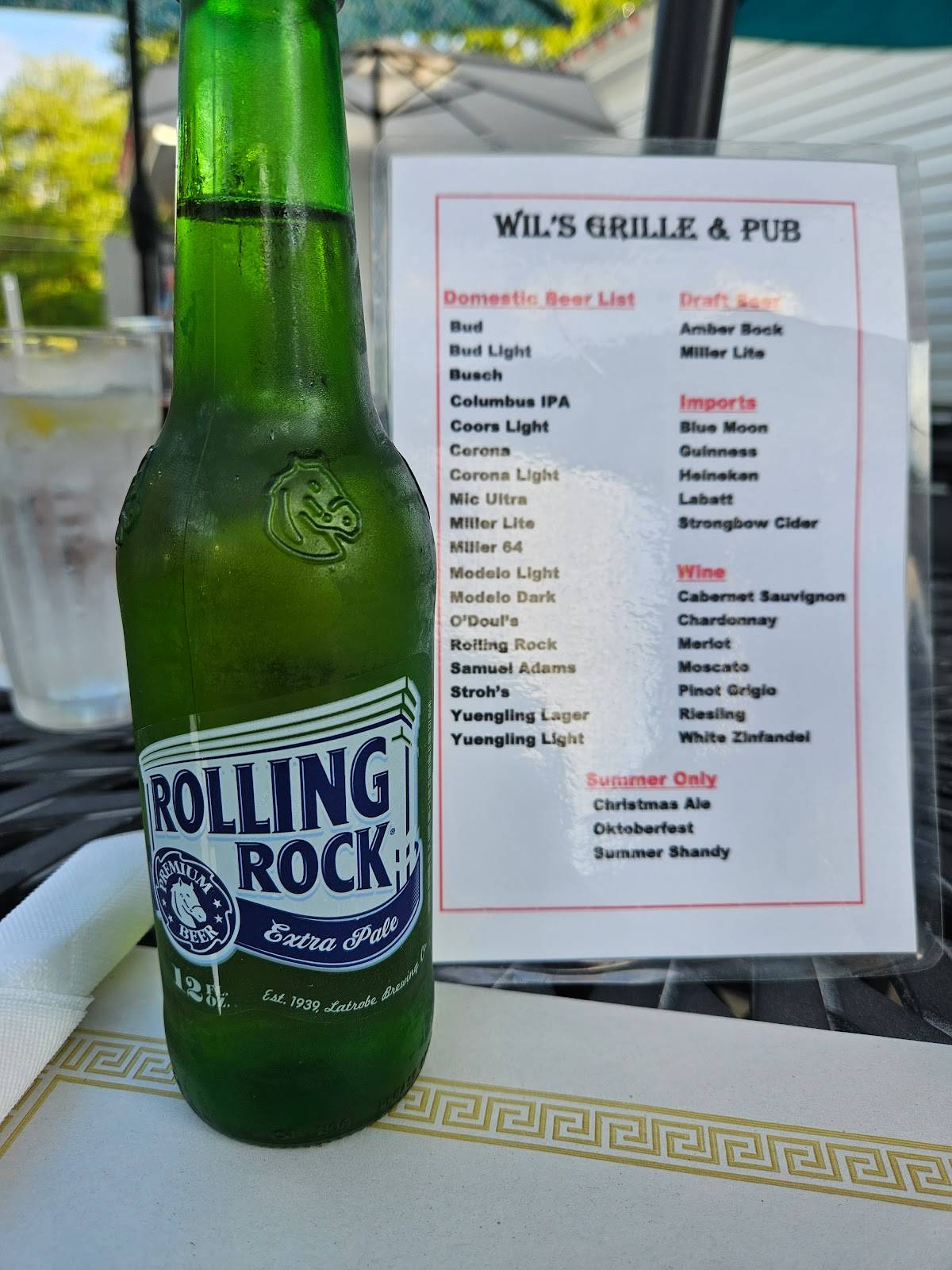 Menu at Wil's Grille & Pub, Barberton