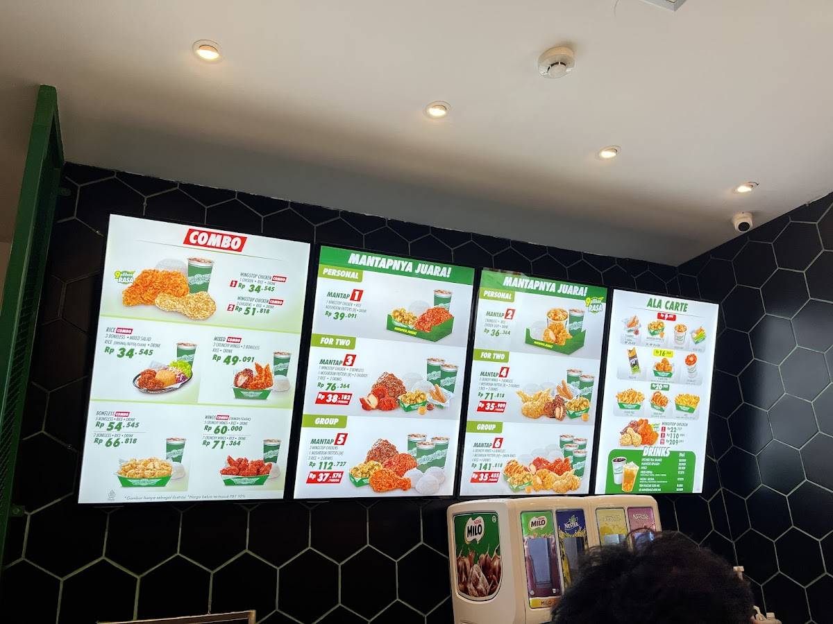 Menu at Wingstop Metropolitan Mall Bekasi restaurant, Bekasi Regency