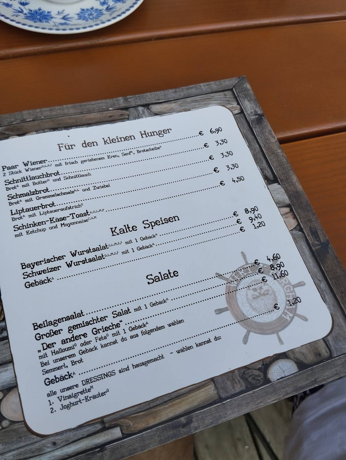 Speisekarte von Wirt z'Bergham restaurant, Kirchdorf am Inn