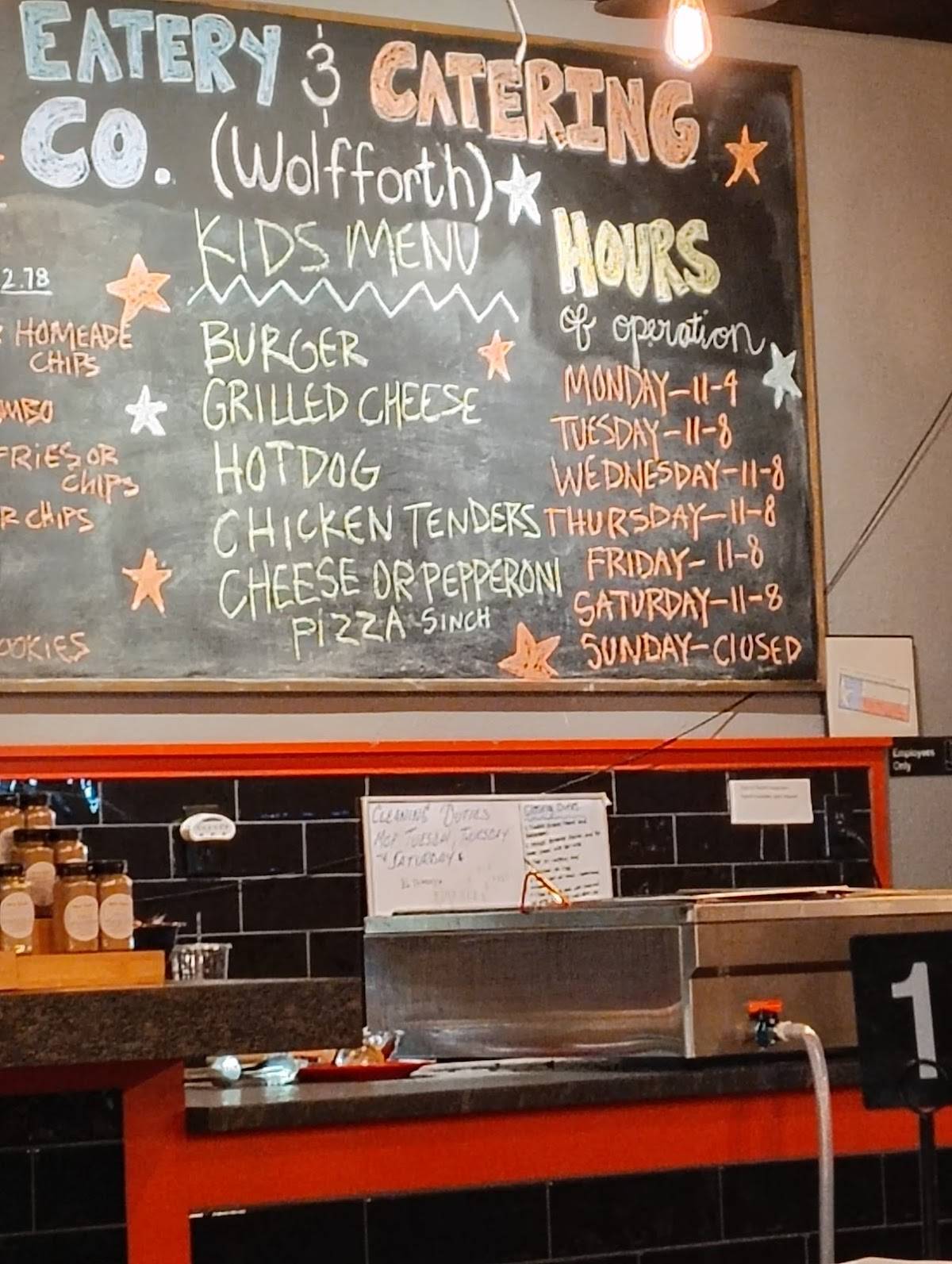Menu at All American Eatery & Catering Co restaurant, Wolfforth