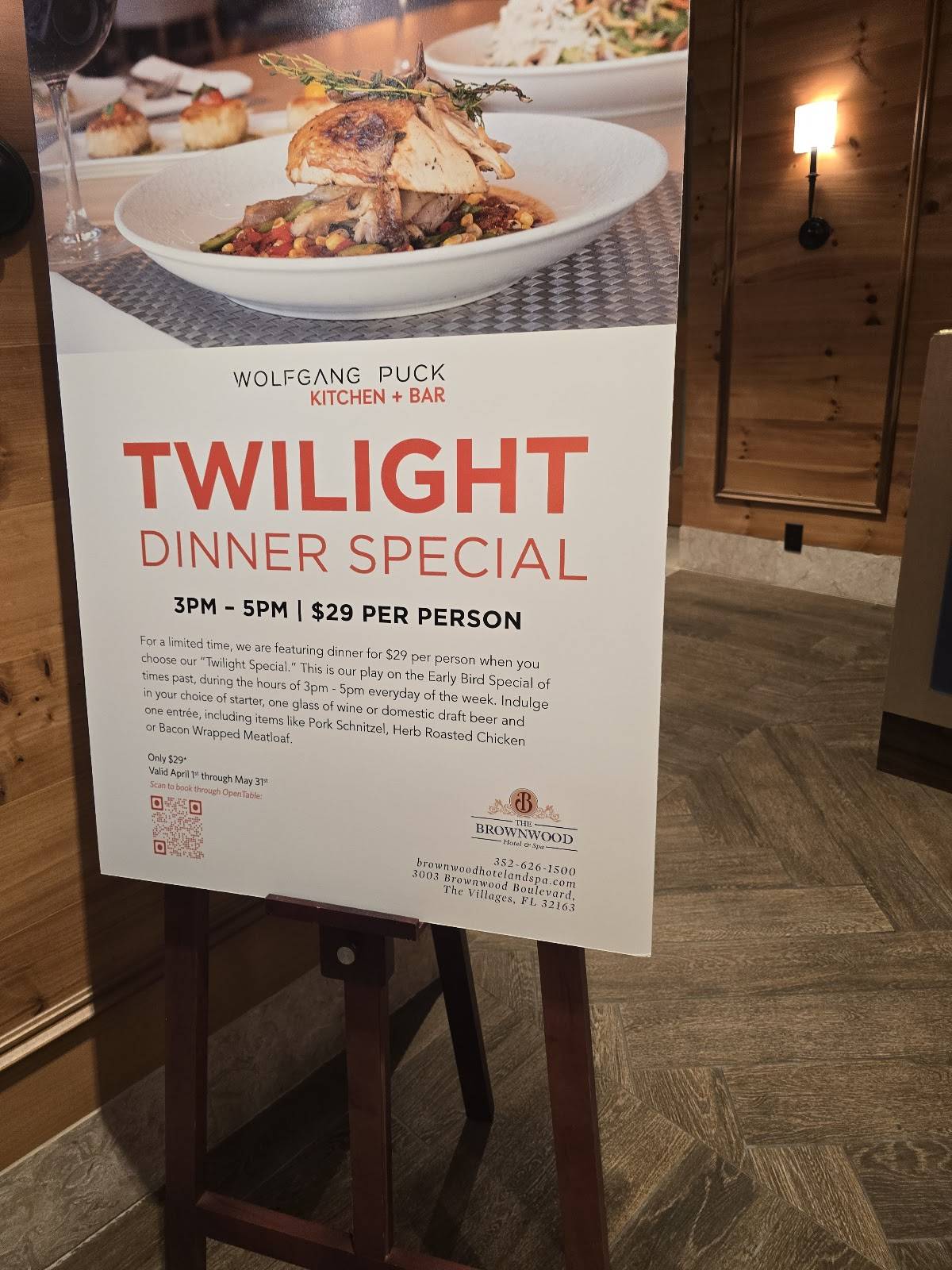 Menu at Wolfgang Puck Kitchen + Bar, The Villages