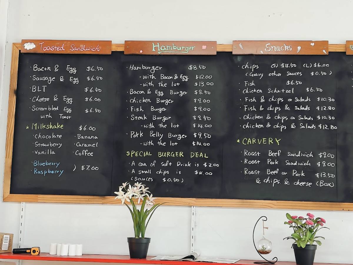 Menu at Wonder Sandwich Bar, Spring Hill
