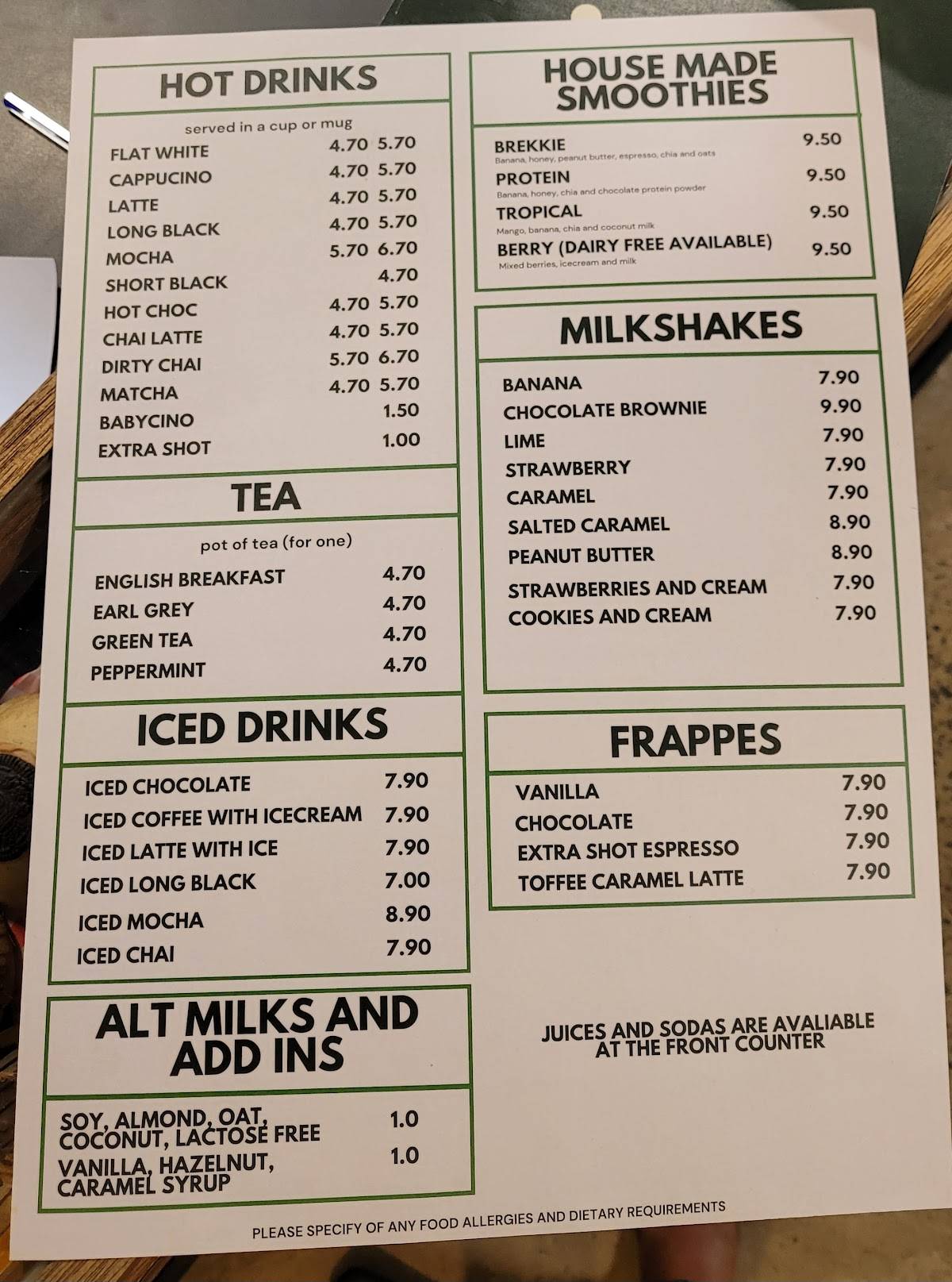 Menu at Woodside Diner fast food, Woodside