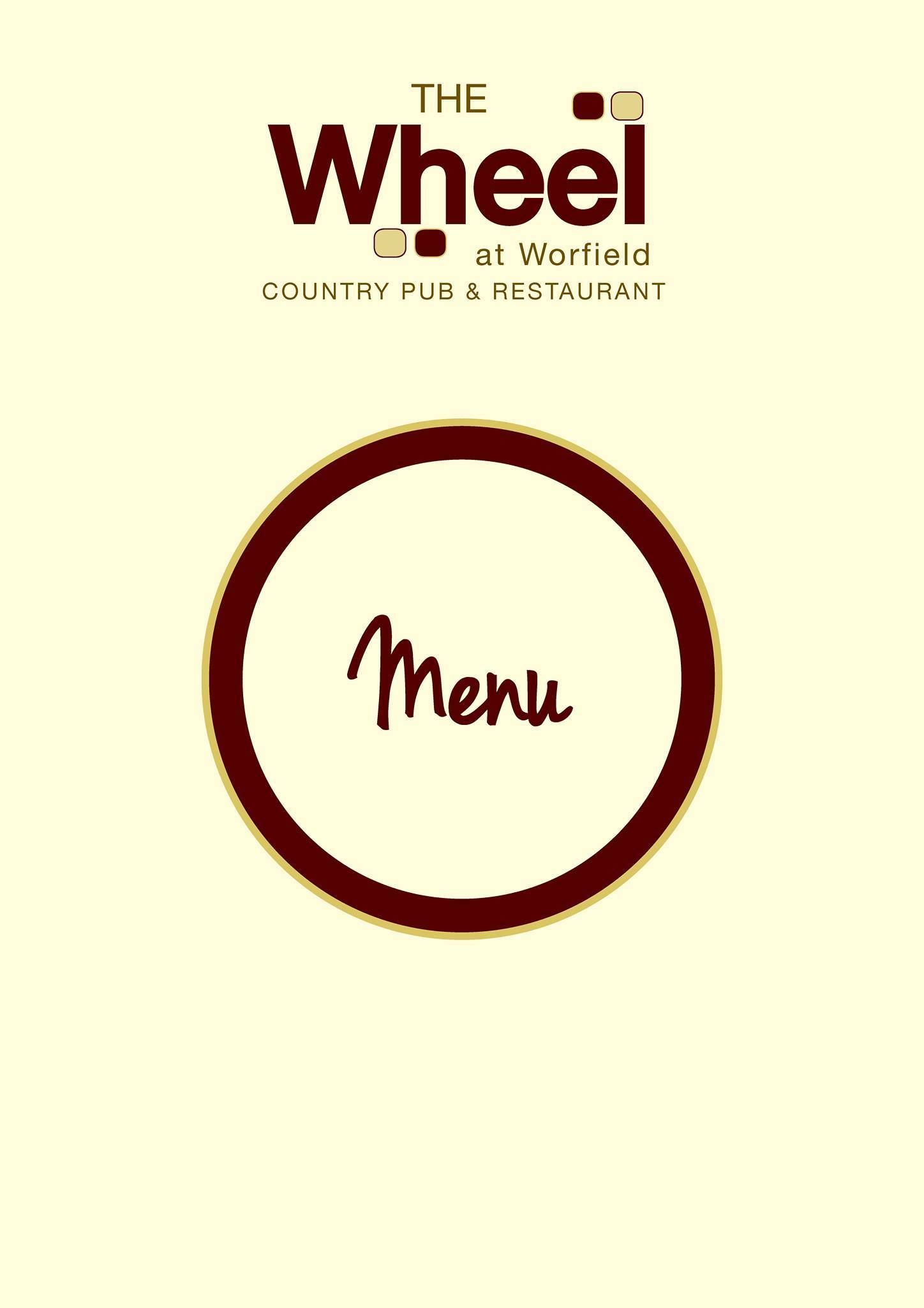 Menu at The Wheel at Worfield pub & bar, Worfield