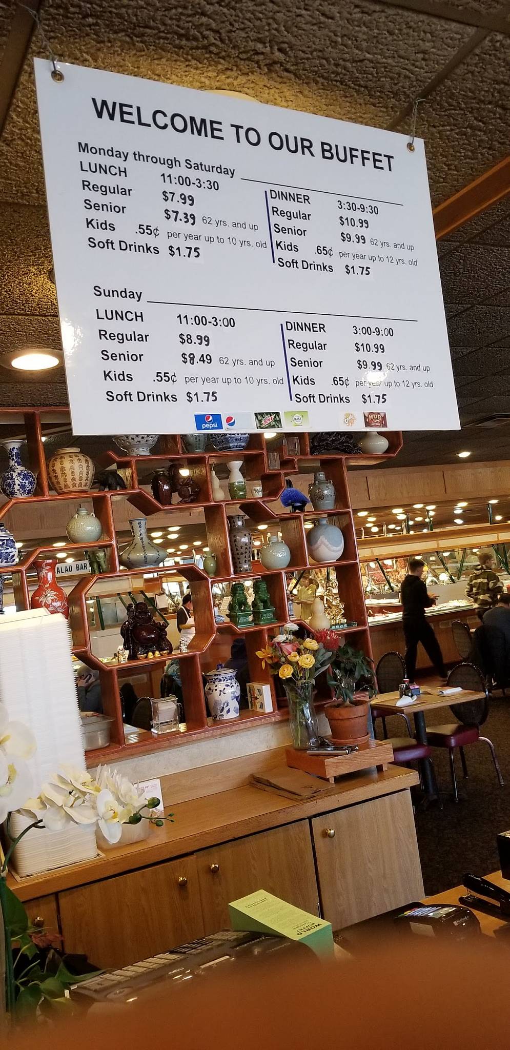 Menu at World Buffet & Grill restaurant, Lansing