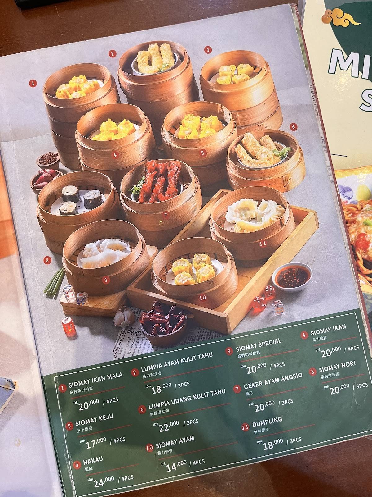 Menu at Yamcha Resto Dimsum - Light Meal - Beverage JL. Buah Batu ...