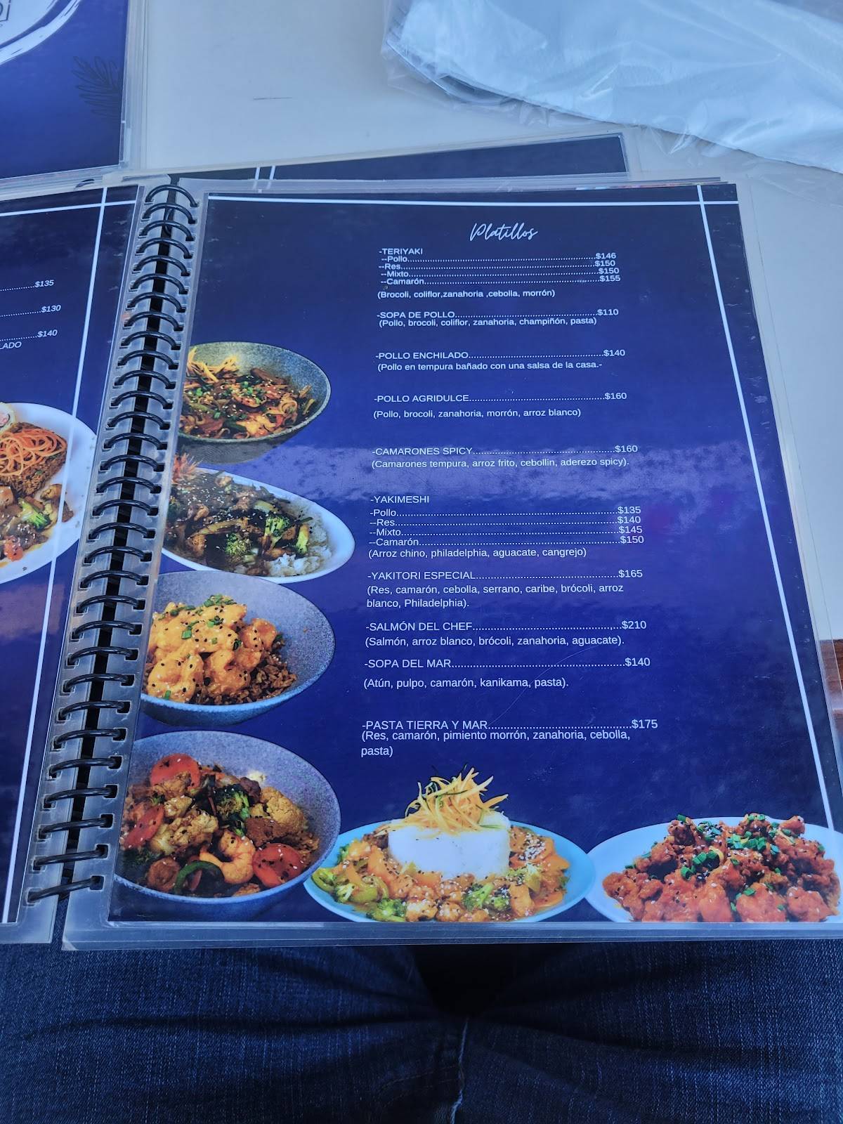 Carta del restaurante Yokoi Sushi & Sea food, Los Mochis