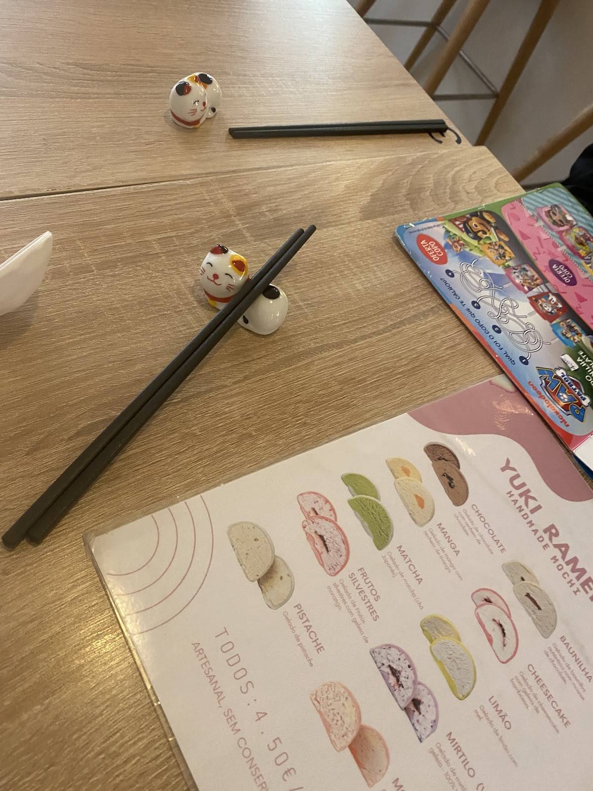 Menu em Yuki Ramen restaurante, Lisboa