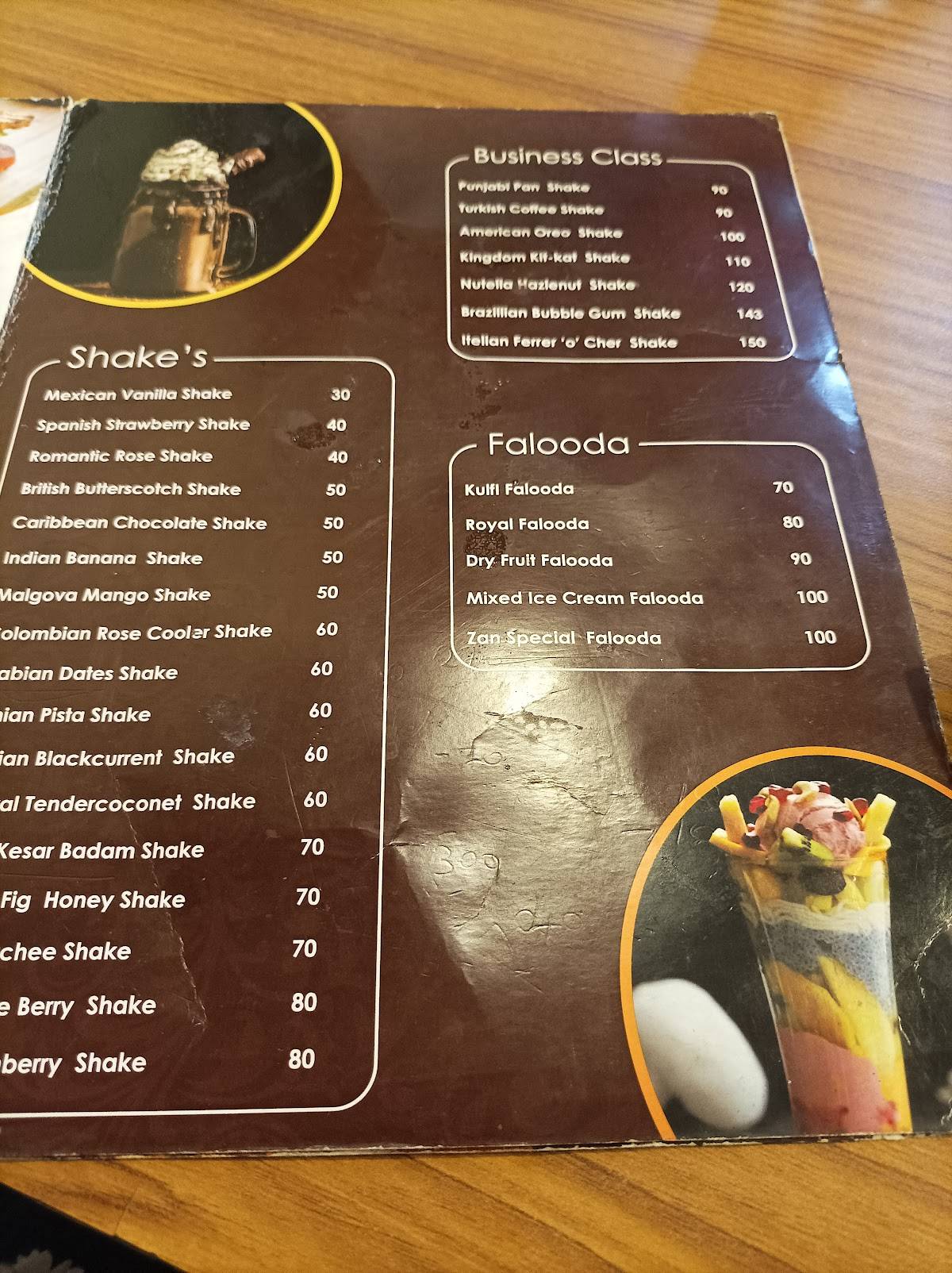 Menu at ZAN CAFE, Kaveripakkam