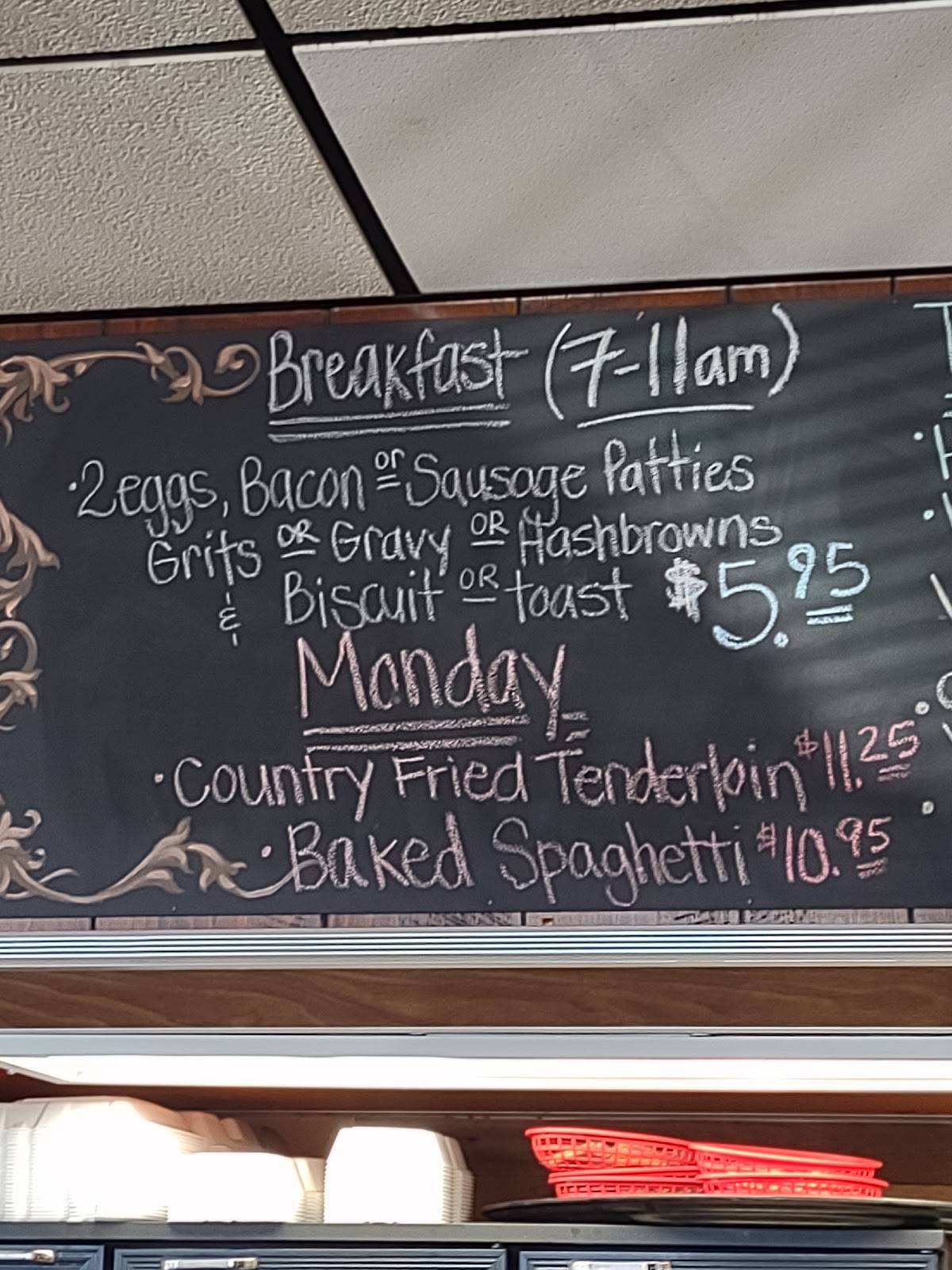 Menu at ZOE'S FAMILY RESTAURANT, Winston-Salem