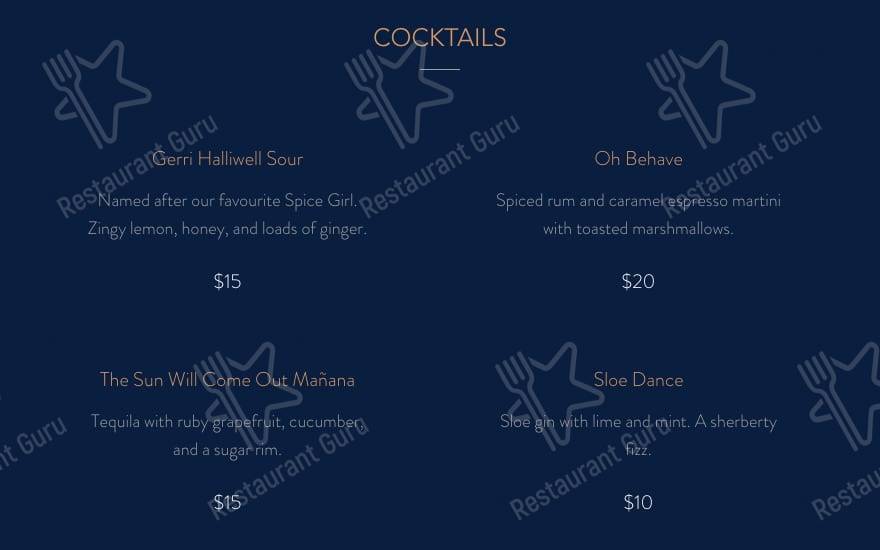 Menu at Percy Flint pub & bar, South Fremantle