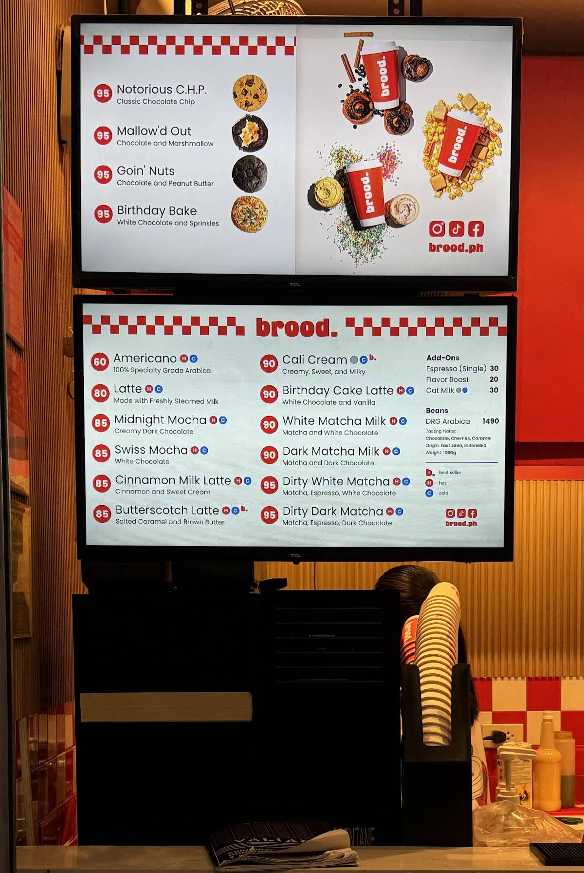 Menu at brood. Coffee - Verve Residences Tower 1, Taguig