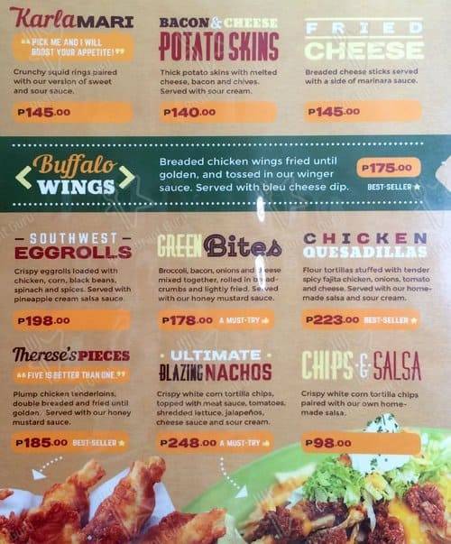 Menu at Casa Verde restaurant, Cebu City, Ayala Center Cebu