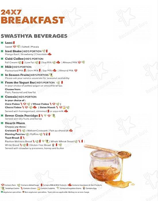 Menu at Lotus Pavilion, ITC Gardenia - Restaurants In Bengaluru ...