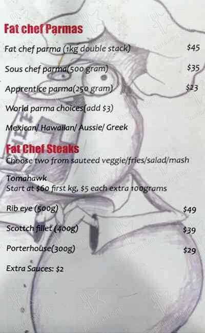 Menu at FAT CHEF Carrum Downs restaurant, Carrum Downs, Frankston ...