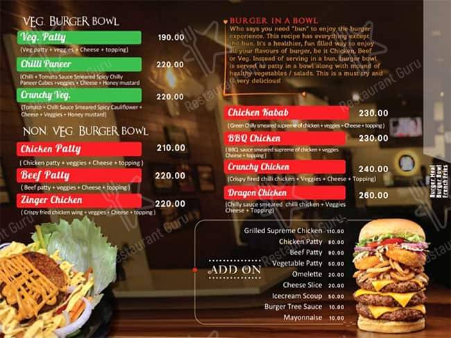 Menu at Burger Tree, Coimbatore, Sree Nandini Complex