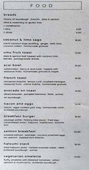 Menu at Umu Kitchen Tarragindi cafe, Salisbury