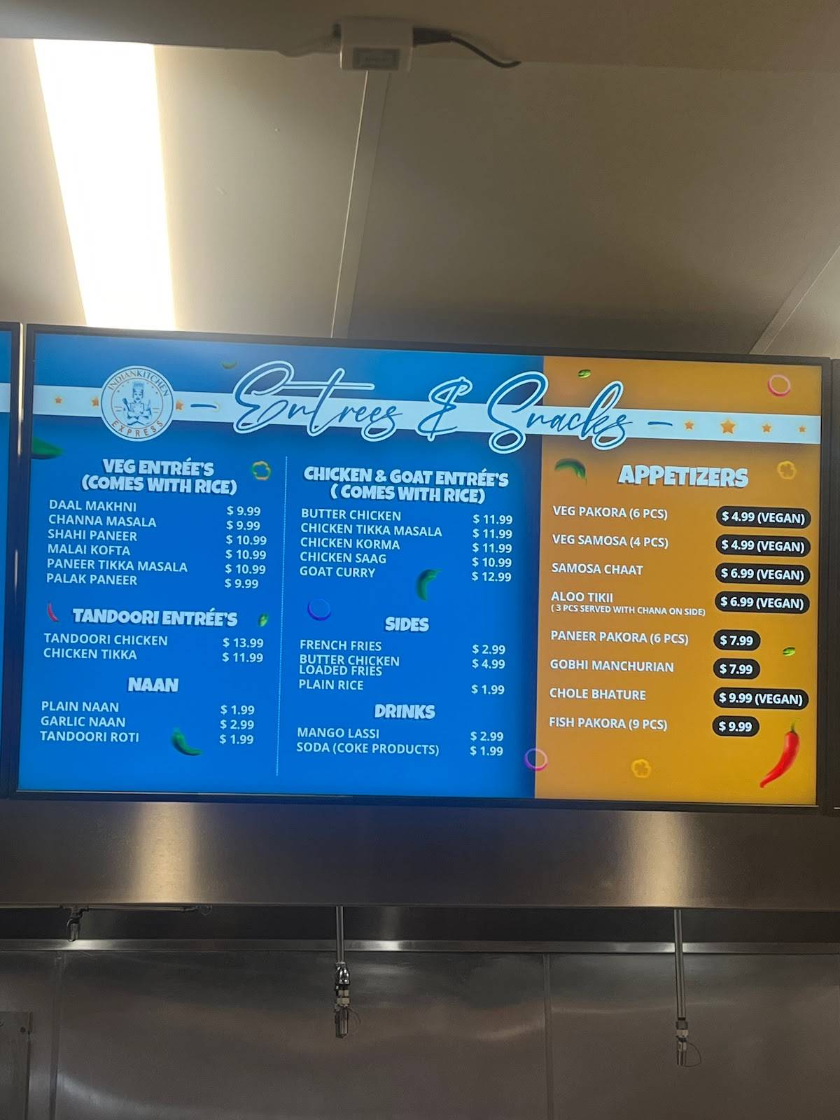 Menu at india kitchen restaurant, Elk Grove, W Taron Ct Suite 120