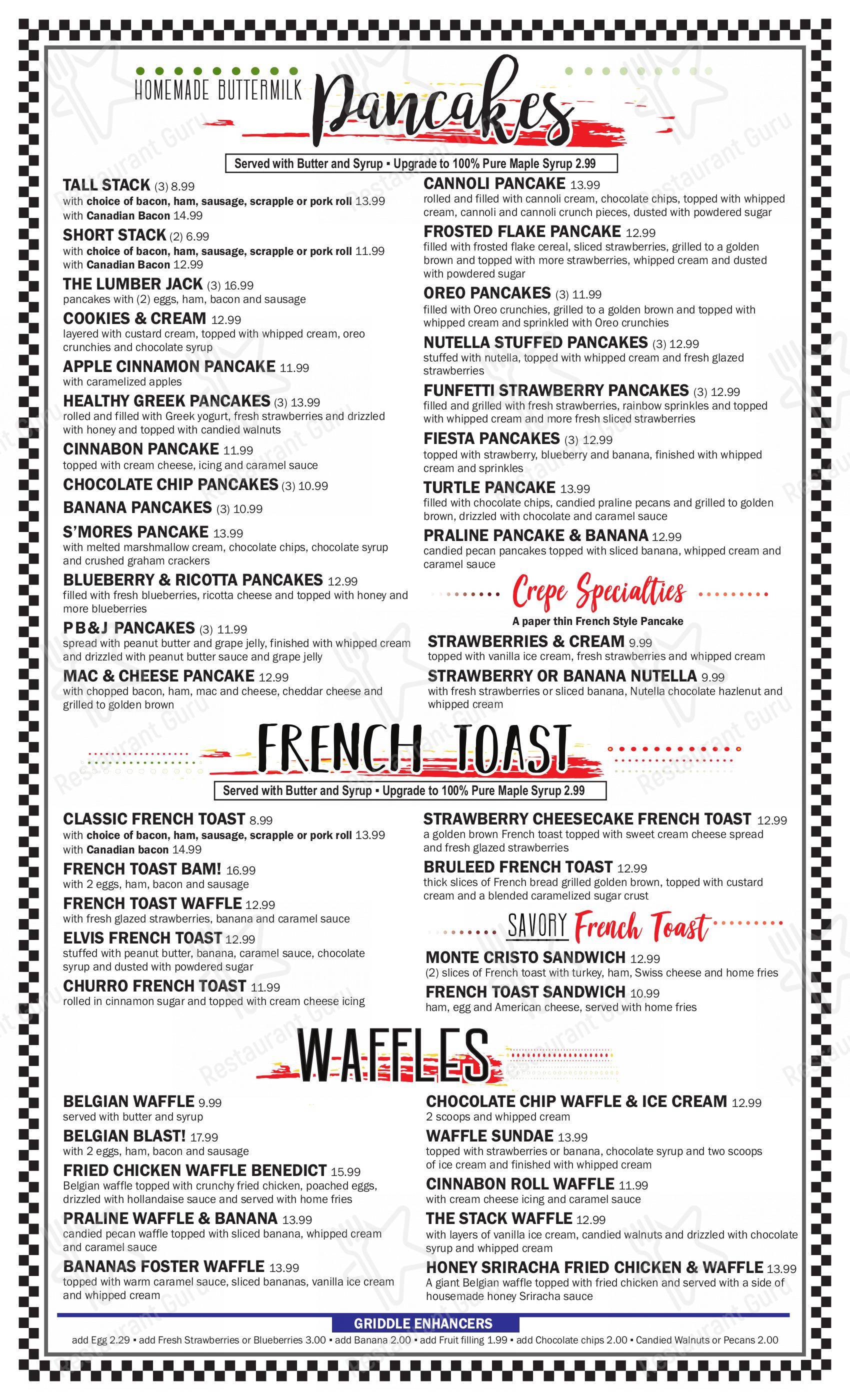 Menu at EC Diner restaurant, Ellicott City