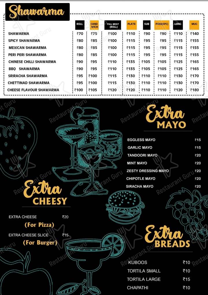 Menu at BANU FOOD COURT (BFC), Marthandam