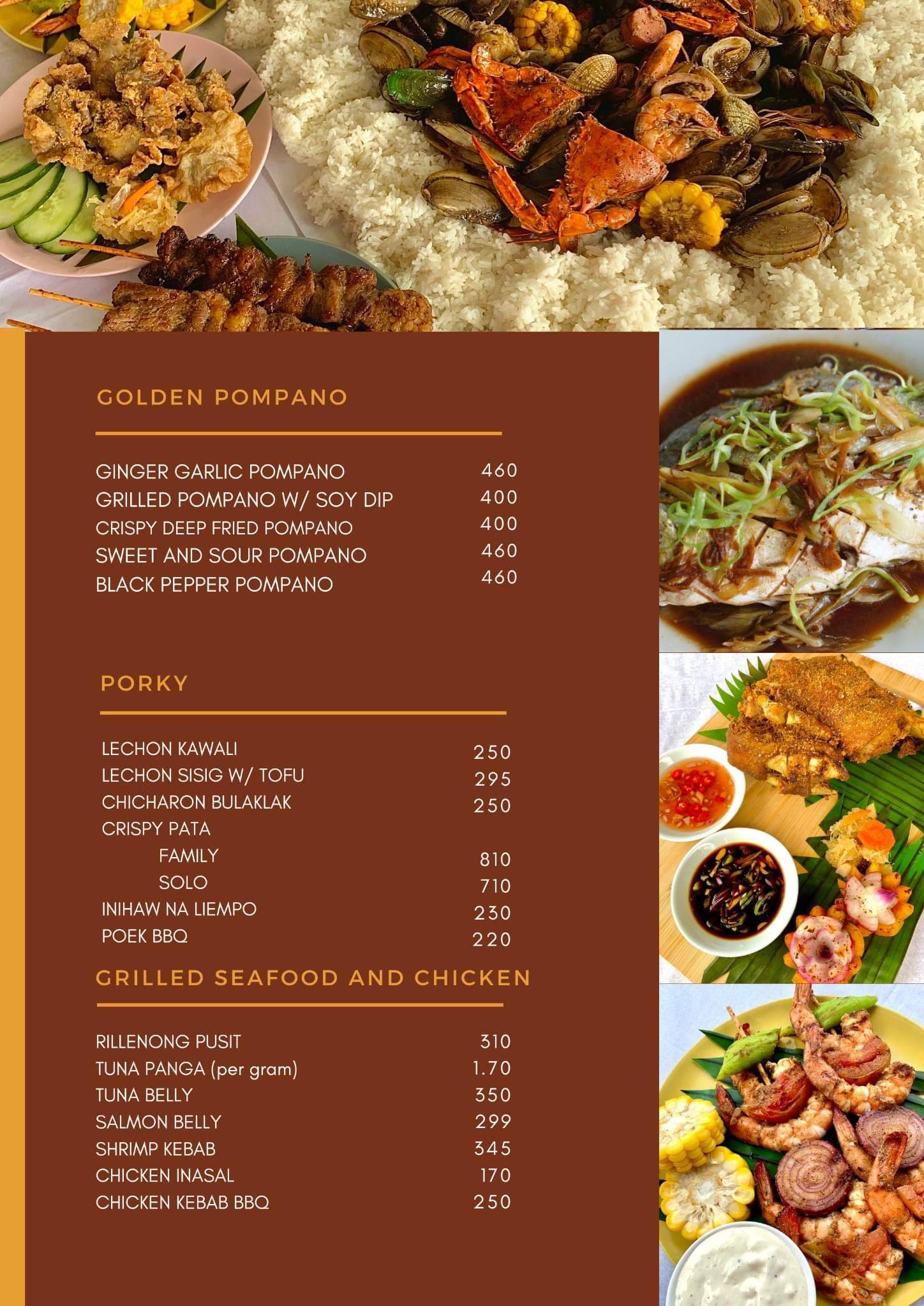 Menu at Bay-Bay Seafood & Grill - La Union San Juan restaurant, Philippines