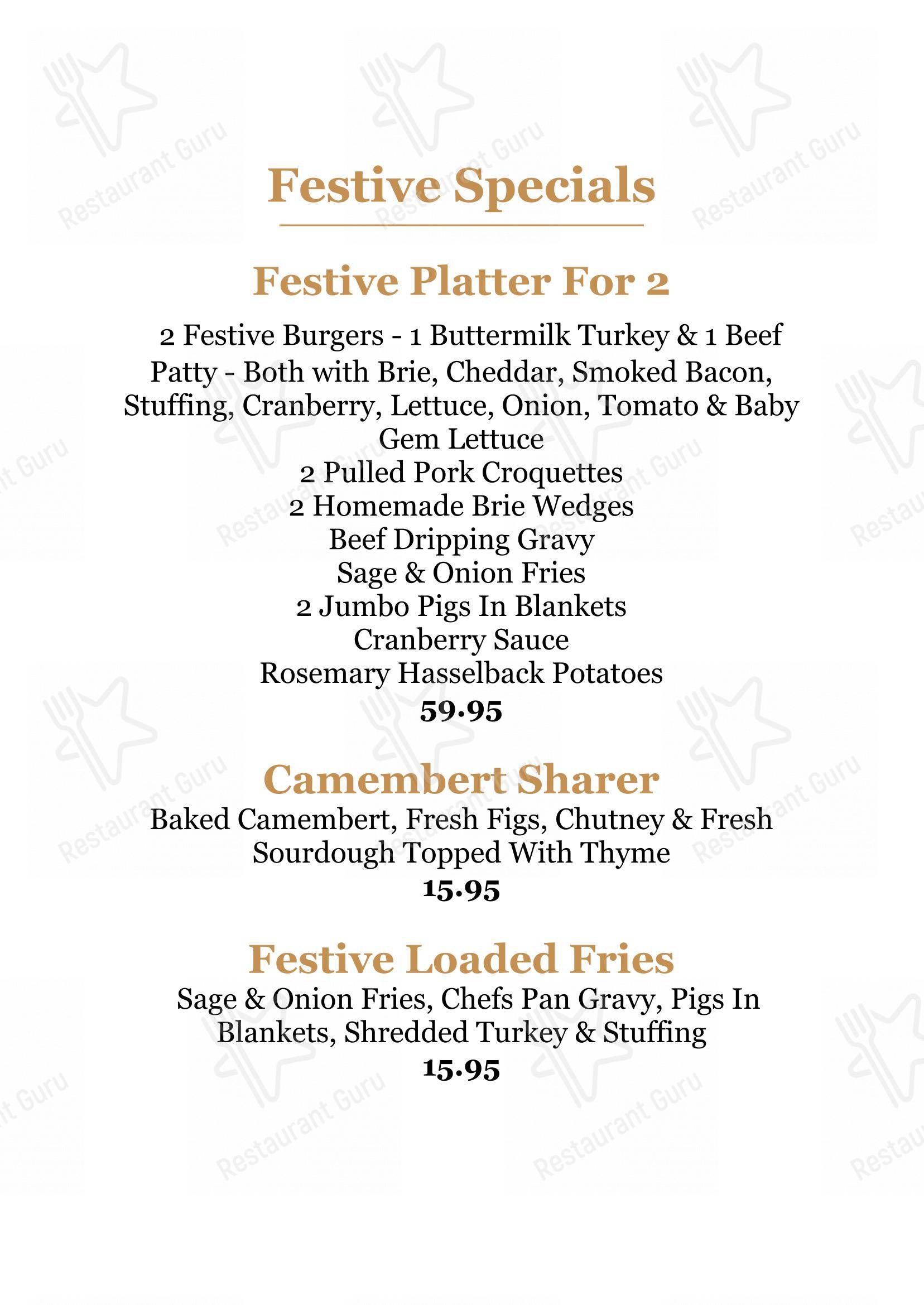 Menu at Bistro 8 restaurant, Blackwood