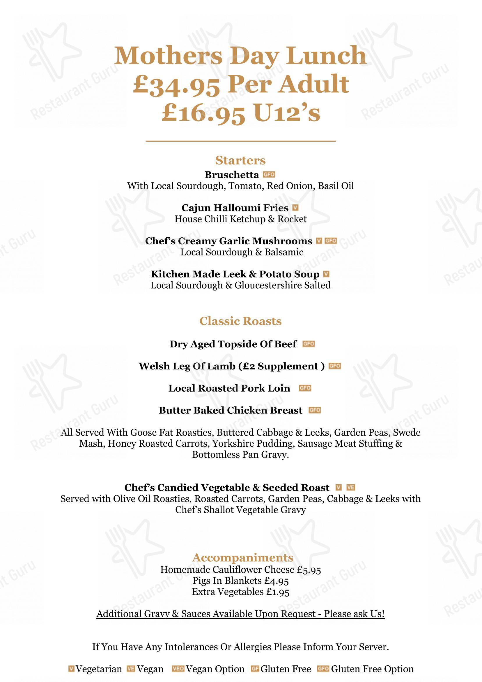 Menu at Bistro 8 restaurant, Blackwood