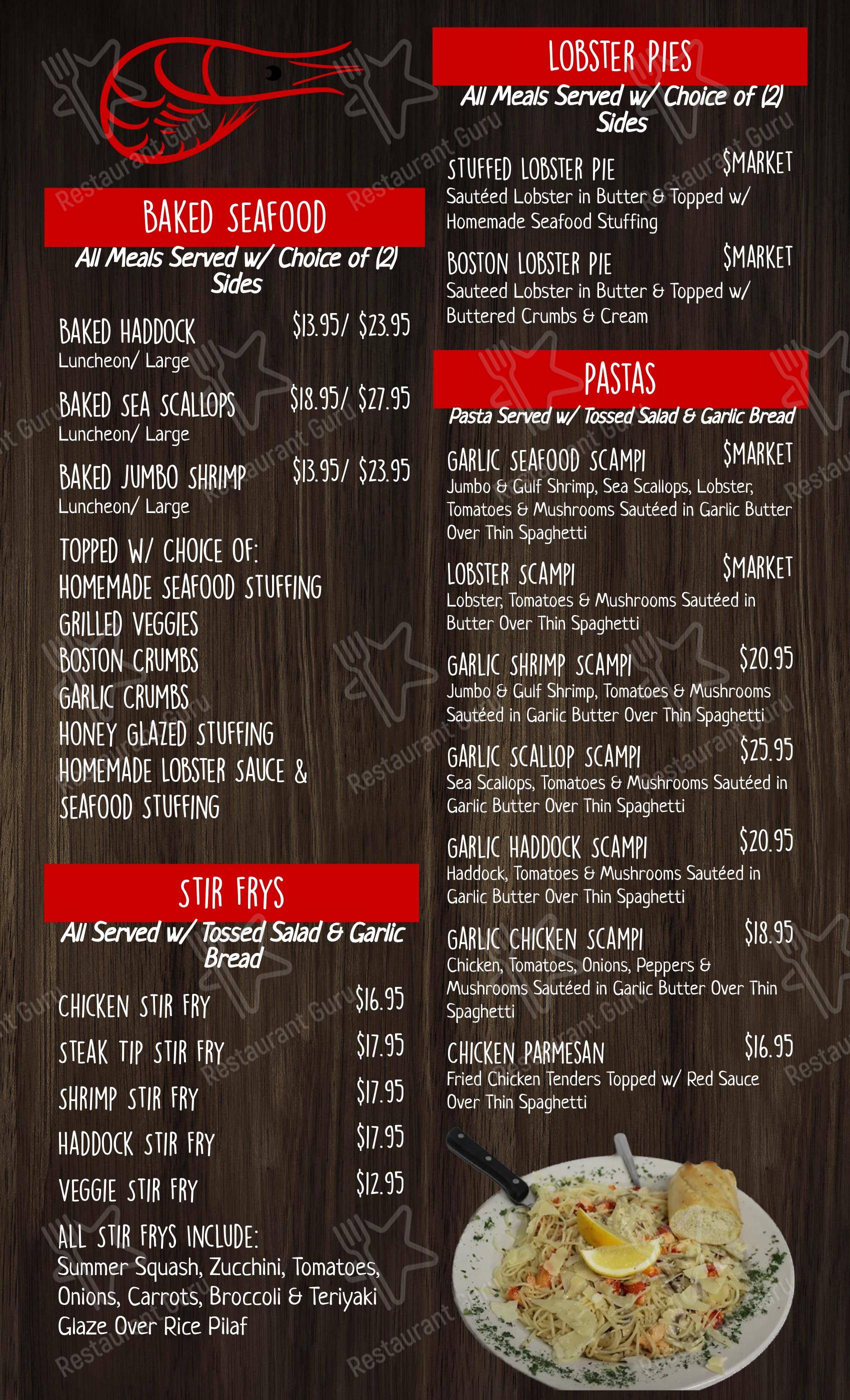 Menu at Chick-A-Dee of Lewiston restaurant, Lewiston
