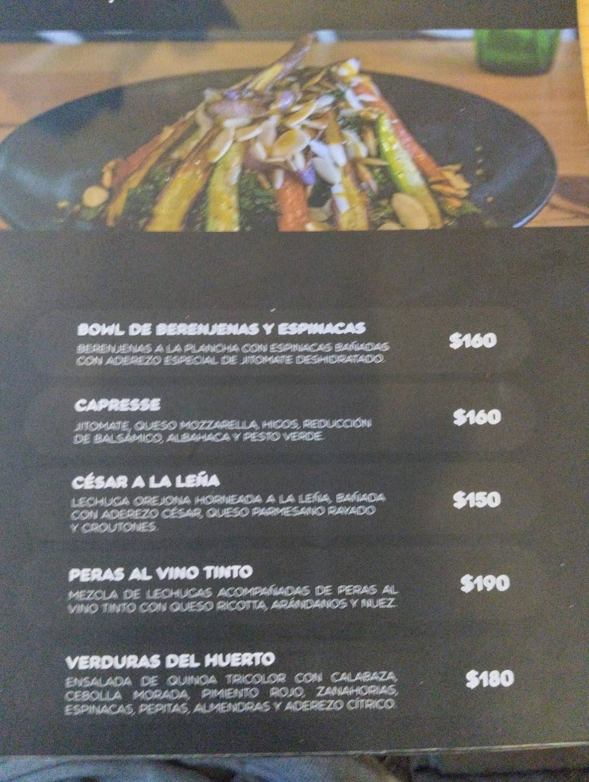 Carta del restaurante Hilo Negro Tlalpan, Mexico