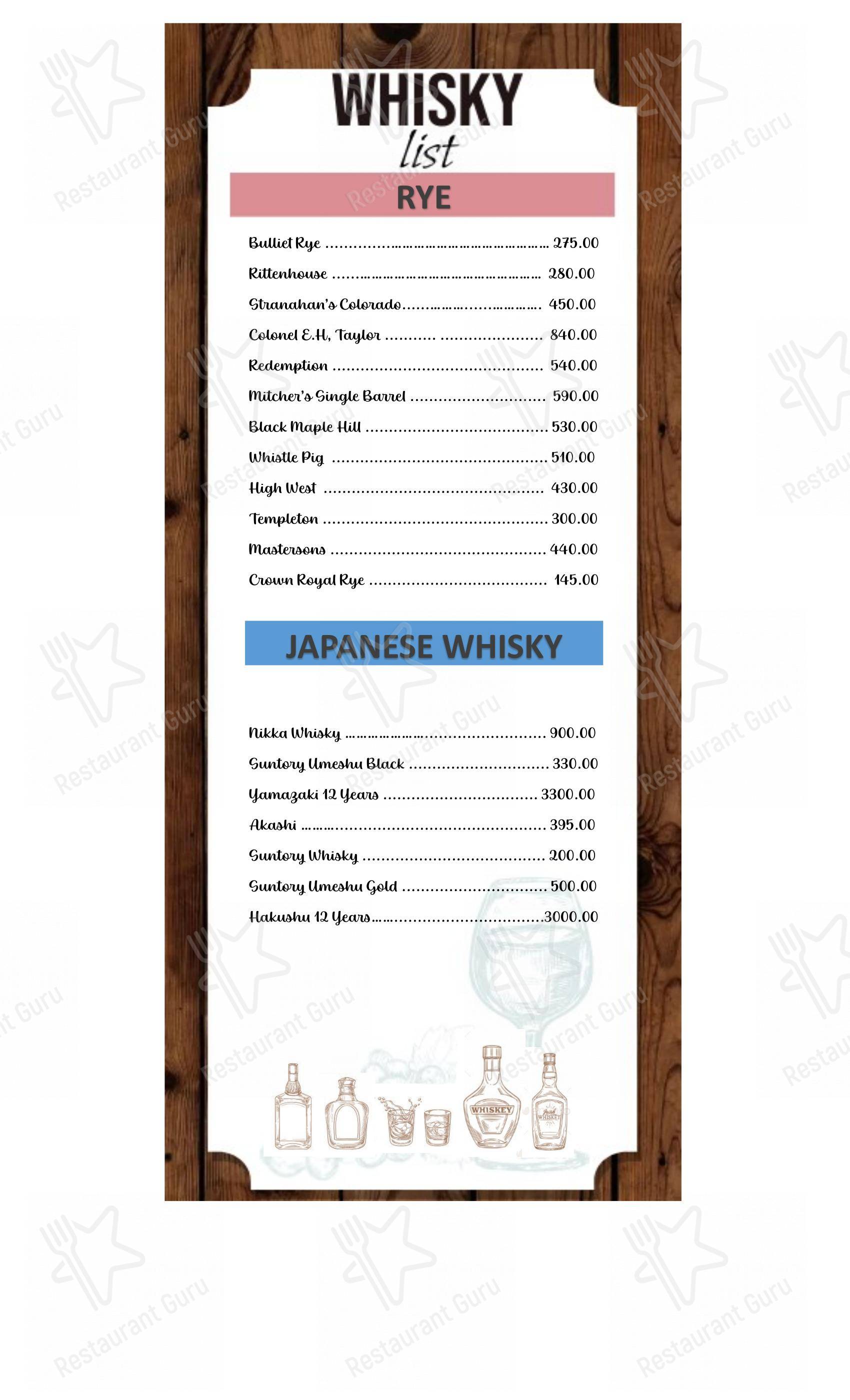 Menu at Kingsley's Hotel restaurant, Mabalacat, Clark Center