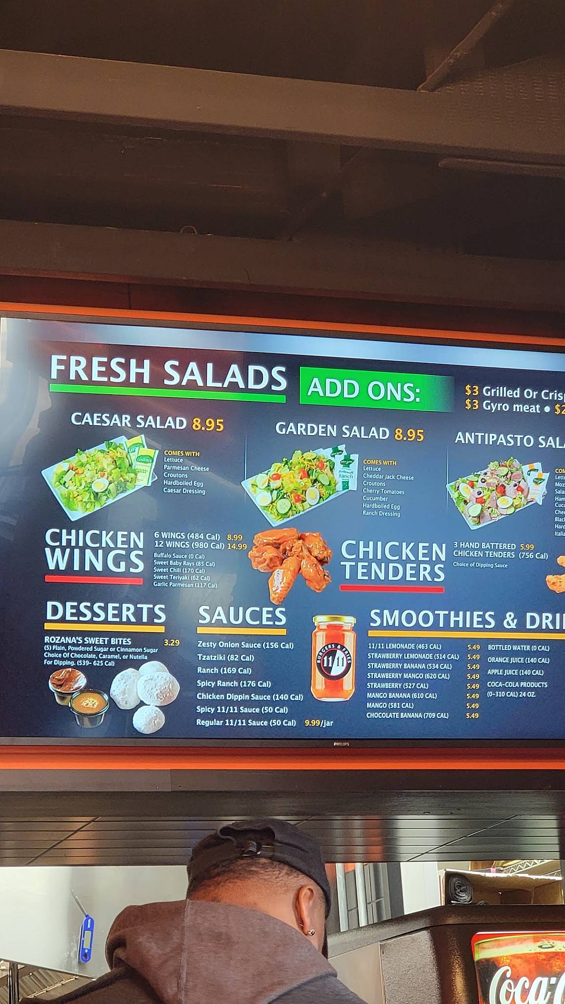 Menu at 11/11 Crispy Chicken & Burgers - Novi restaurant, Novi