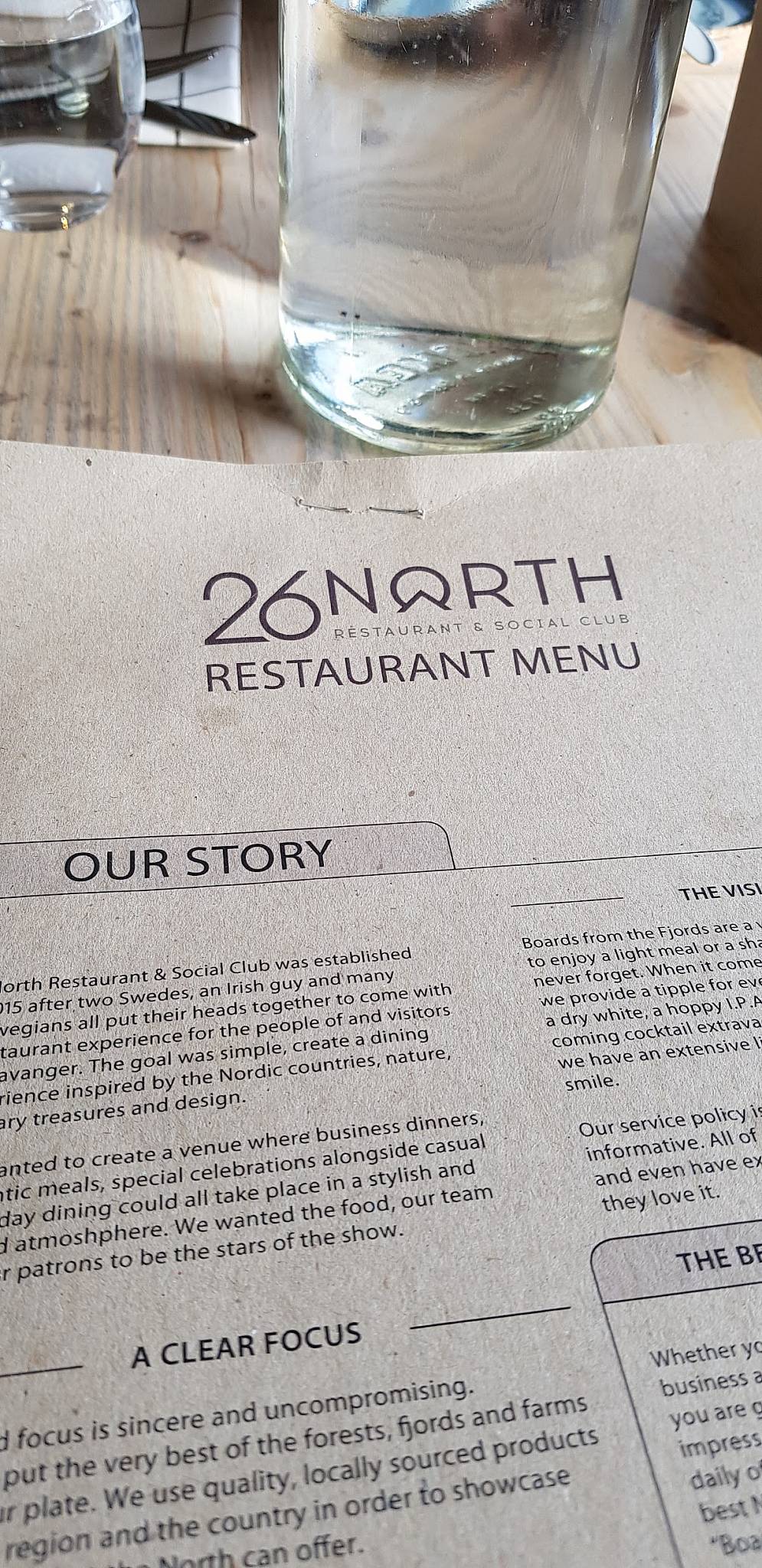 Menu at 26 North Restaurant & Social Club, Bergen