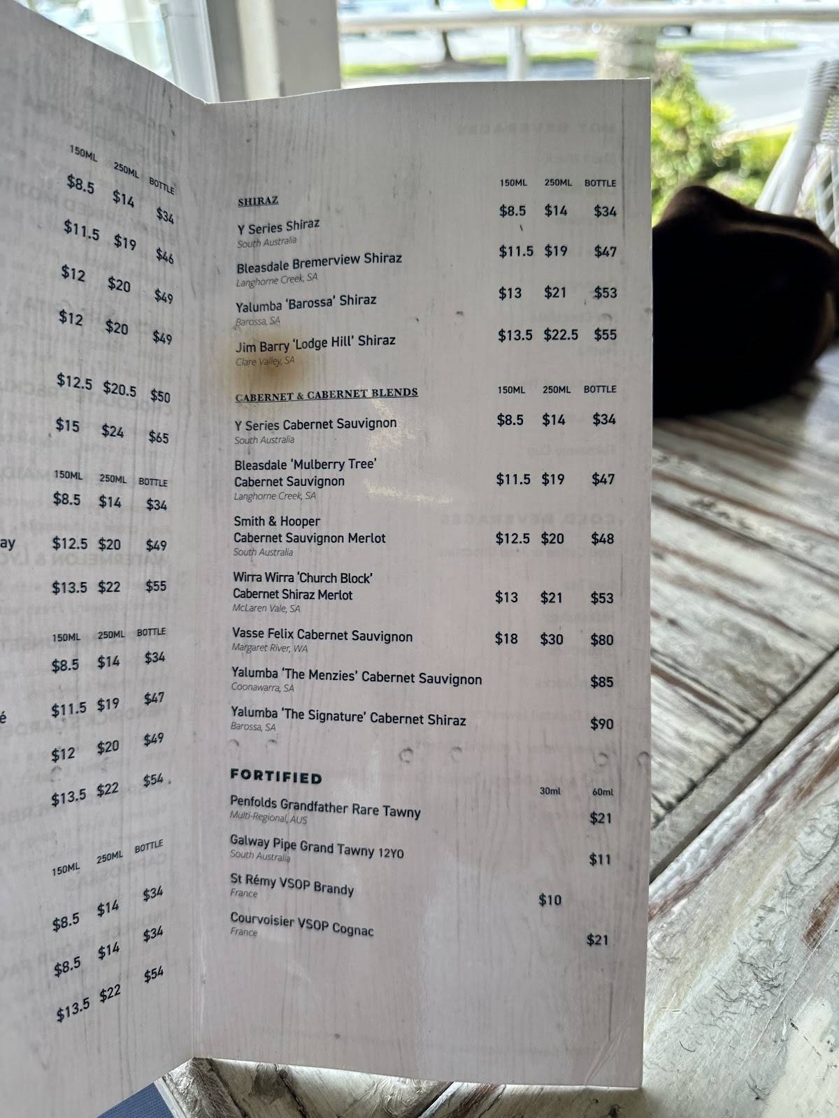 Menu at 3 Sixty Restaurant Bar The Grand Hotel, Labrador