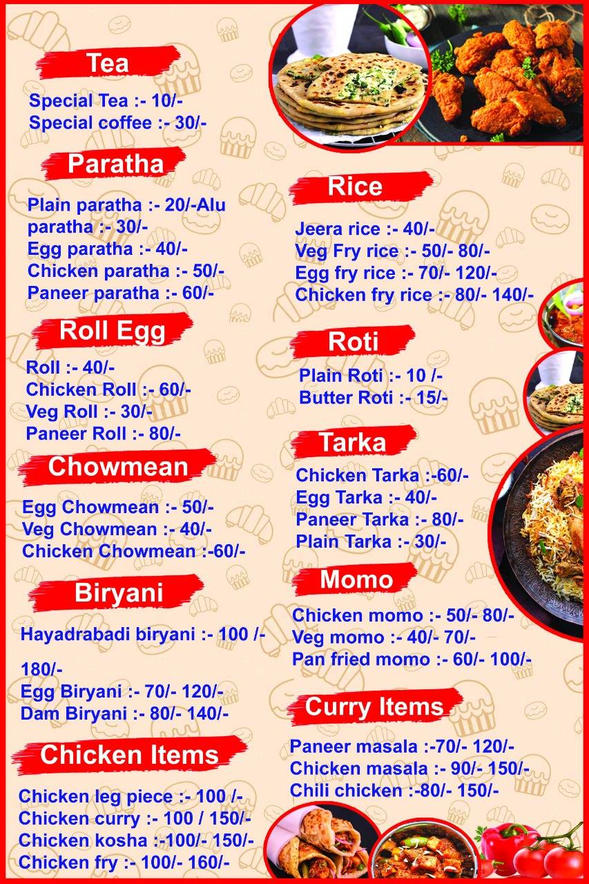 Menu at A1 Biryani Place @ restaurant, Dharmanagar