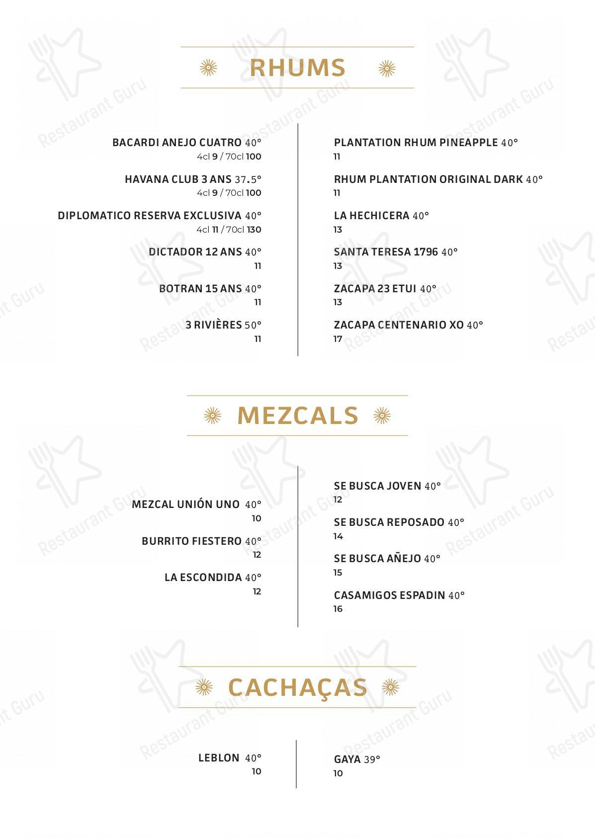 Menu au AMAYA Restaurant, Nantes