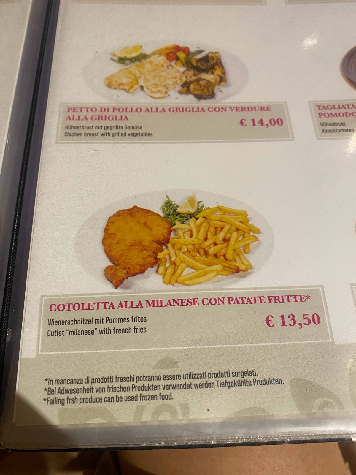 Speisekarte von ASTRA BAR, Bibione